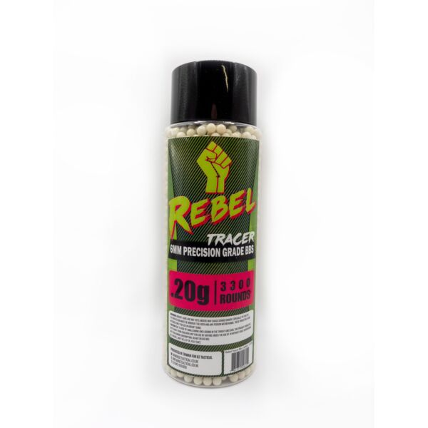 Rebel Precision 6mm Tracer BBs 3300ct Bottle - 0.2g available from BZ