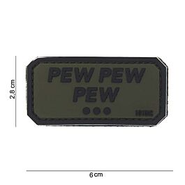 101 Pew Pew Pew 3D PVC Patch available from BZ