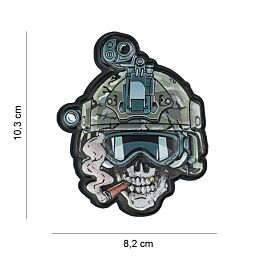 101 UV Skull Operator 3D PVC Patch available from BZ